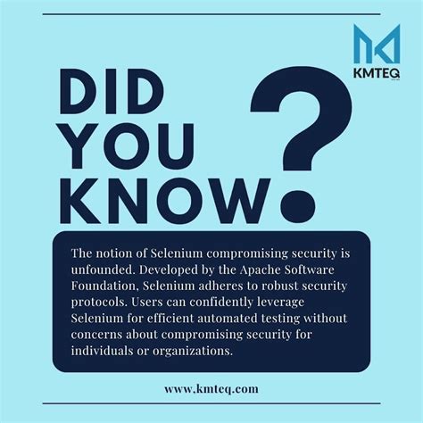Kmteq Secureautomation Seleniummyths Apachefoundation