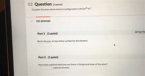 solved 02 question 2points consider the atom whose
