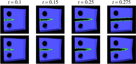 initial crack growth in a 3d isotropic media with given boundary