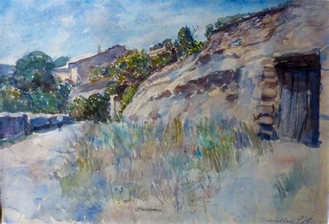 Piet Van Boxel Tekening Aquarel Castellane Verkocht Kunstveiling Nl