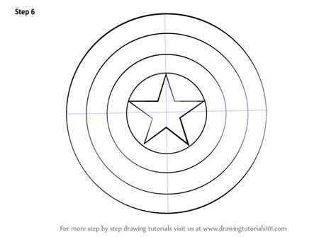 Captain America Shield Drawing