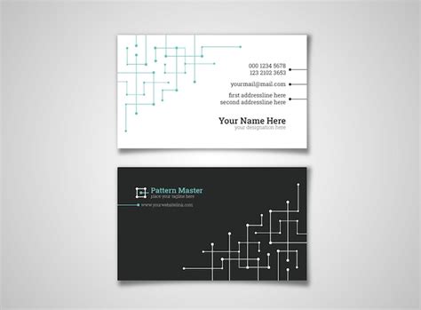 Premium Vector Visiting Card For Technology Profession