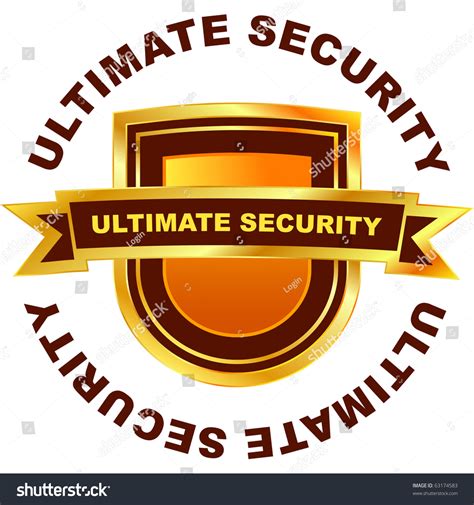 Ultimate Secutity Vector Illustration Stock Vector Royalty Free