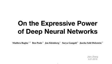 on the expressive power of deep neural networks jiaru zhang