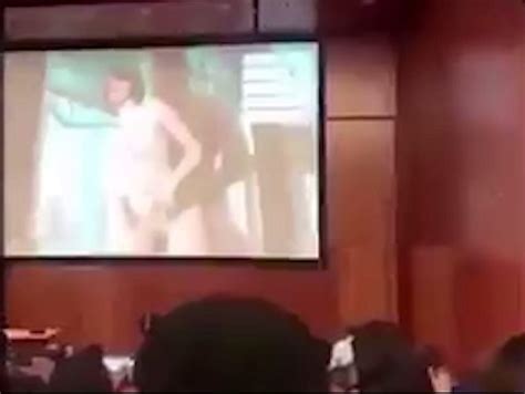 Bizarre Moment Professor Accidentally Plays Hardcore Porn To 500 Babes In Packed Lecture Hall