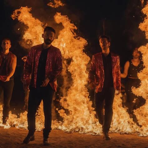 Premium Ai Image Light Up The Night Fire Show With The Participation