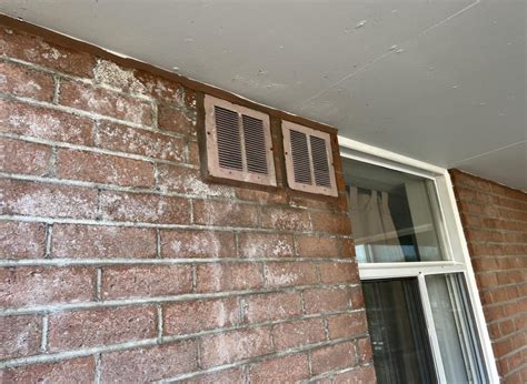 Staining On Masonry Cladding Around Exhaust Vent Rbuildingscience Staining On Masonry Cladding Around Exhaust Vent Rbuildingscience