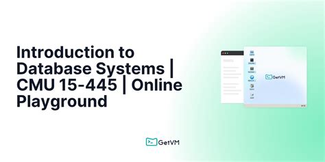 Introduction To Database Systems Cmu 15 445 Online Playground