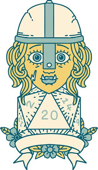 자연 스무 주사위 롤 일러스트레이션을 가진 반 오크 전투기 굴리기에 대한 스톡 벡터 아트 및 기타 이미지 굴리기 도깨비 명랑한 Istock