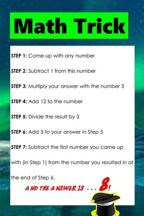 Math Magic Tricks With Numbers