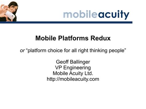 Mobile Platforms Redux Ppt