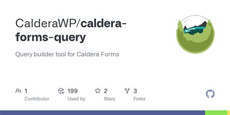 Github Calderawpcaldera Forms Query Query Builder Tool For Caldera