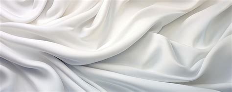 Premium Photo Luxurious White Satin Fabric Undulating Texture