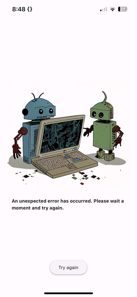 New Error Screen Rcharacterai