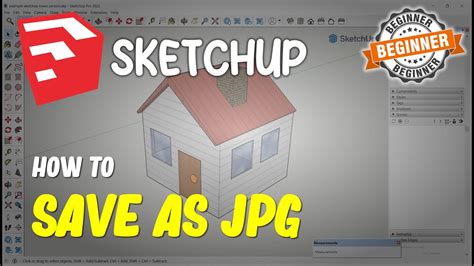Sketchup How To Save As YouTube