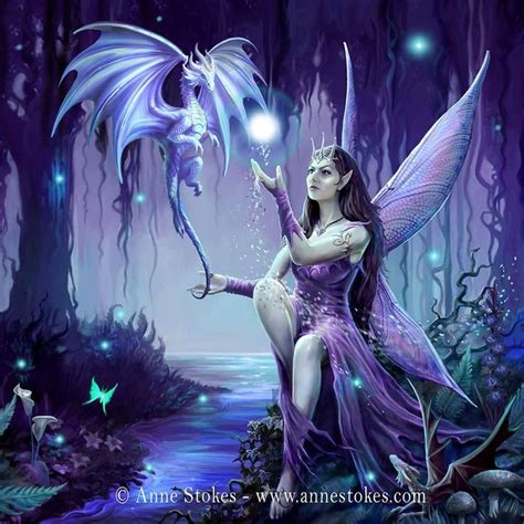 By Anne Stokes Wallpaper Ebros Anne Stokes North Star Witch Unicorn
