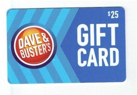 Dave And Busters T Card 2016 Blue Collectible Only No Value