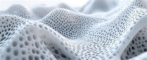 Abstract White Porous Surface With A Soft Undulating Texture Premium Ai Generated Image