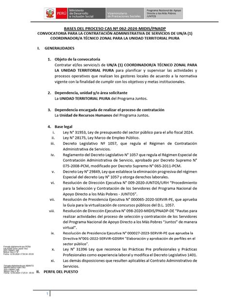 Bases Cas 062 2024 Ctz Ut Piu F F F F Pdf Educación Más Alta Videotelefonía