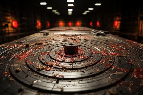 Premium Ai Image Shooting Range Target With Numbered Zones