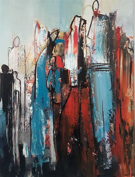 Abstrakte ölgemälde Von Menschen Abstrakte Bilder Kunst