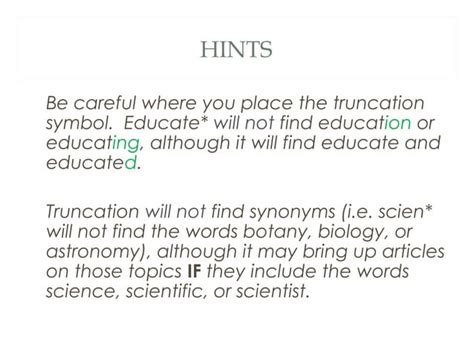 Database Search Techniques Ppt