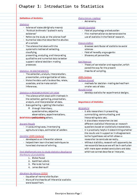 Descriptive Statistics Midterm Definition Of Statistics Statistics Science Of States