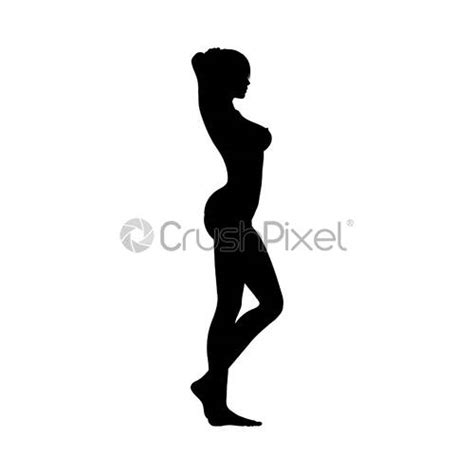 Naked Sexy Girls Silhouette Stock Vector Crushpixel