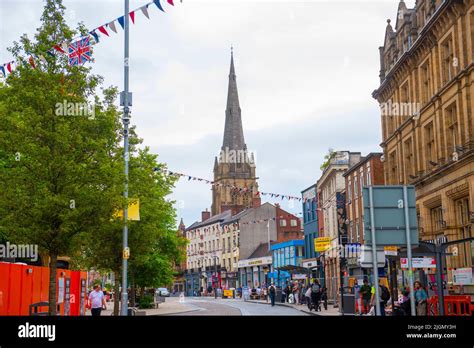 Historic Building On Church Street And Preston Minster Church In