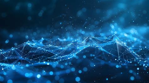 Abstract Blue Digital Network Background Stock Illustration Illustration Of Tones Sharp