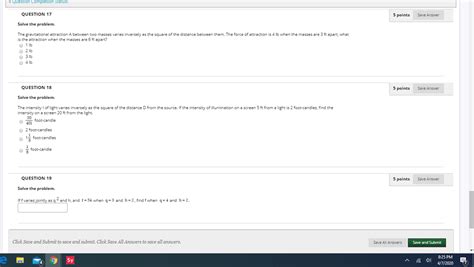 Solved Question Completion Status Question 17 5 Points Save