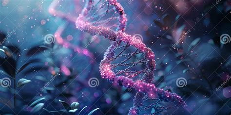Dna Sequence Molecules Structure Dna Code Dna Helix Enlarged Model In