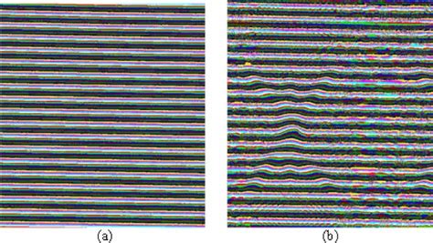 codeword maps for a the reference plane and b the inspected surface