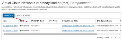 Configure New Virtual Cloud Network Vcn On Oracle Cloud