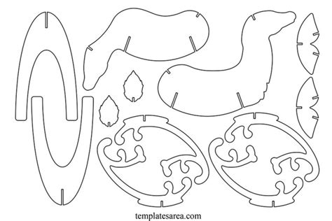 Diy 3d Cardboard Deer Template Free Printable Craft Pattern