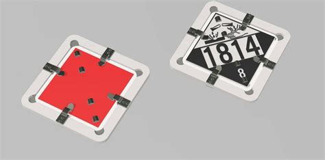 🪧 124 116 135 Dot Hazmat Placard Holder For Trucks Aka Un Dg