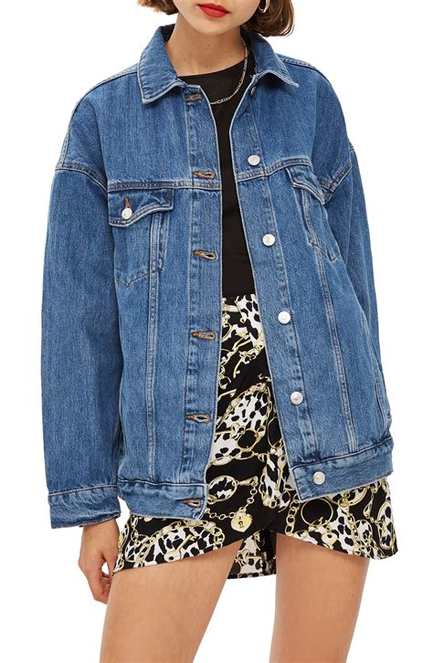 Topshop Oversized Denim Jacket Nordstrom