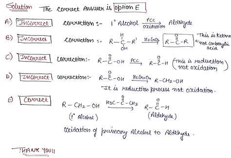 Solved Identify The Correct Statement An Aldehyde Can Be Oxidized