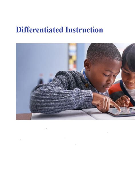 differentiated instruction pdf differentiated instruction learning