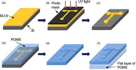 A Schematic Diagram Showing The Fabrication Steps Of A Pdms Download Scientific Diagram