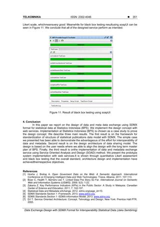 Data Exchange Design With SDMX Format For Interoperability Statistical Data PDF
