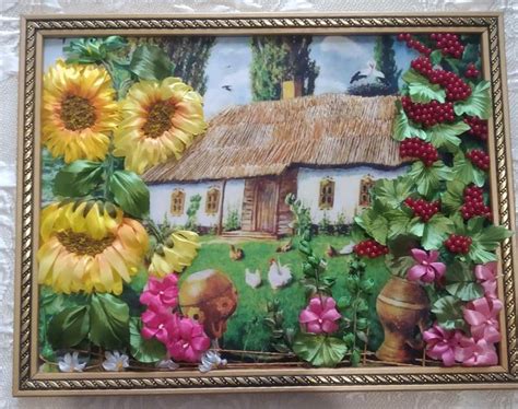 Картина моет родное украинское село — цена 950 грн в каталоге Картины Купить товары для дома и