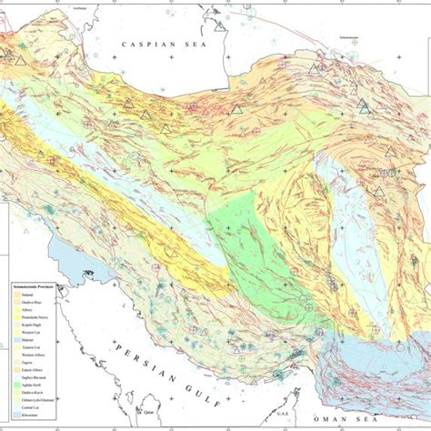 updated seismotectonic provinces of iran based on the spatial