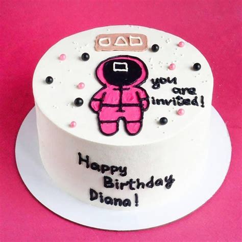 Торт Девочке Игра в Кальмара Торт Десерты Дизайнерские торты