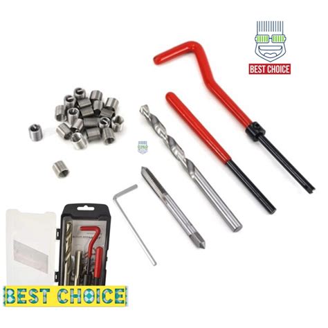 M6m8m10m12 Thread Repair Insert Tool Kit For Restoring Damaged