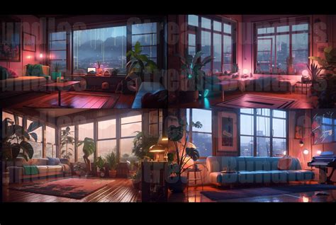 12x Vtuber Backgrounds For Streaming Cozy Cyberpunk Rooms Vtuber