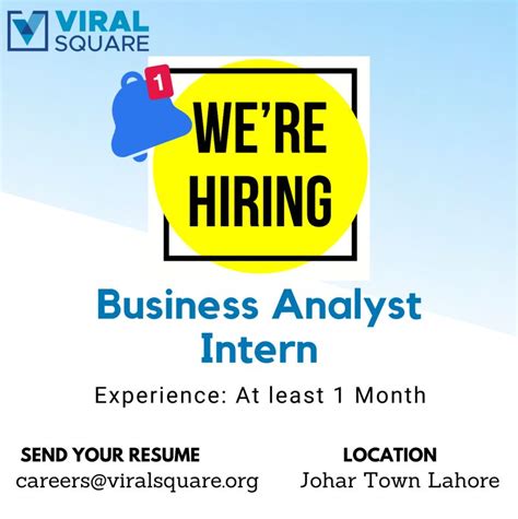 Haris Ahmed On Linkedin Businessanalyst Jobopportunity Viralsquare