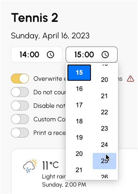 A More Practical Time Selector Openresa
