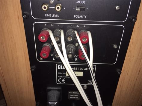 Subwoofer Has Speaker Level Inputs