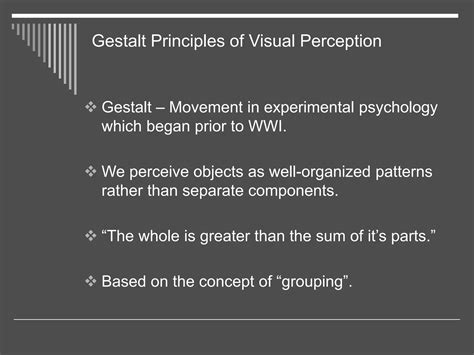Gestaltppt For The Understanding Of How Human Perception Works Ppt